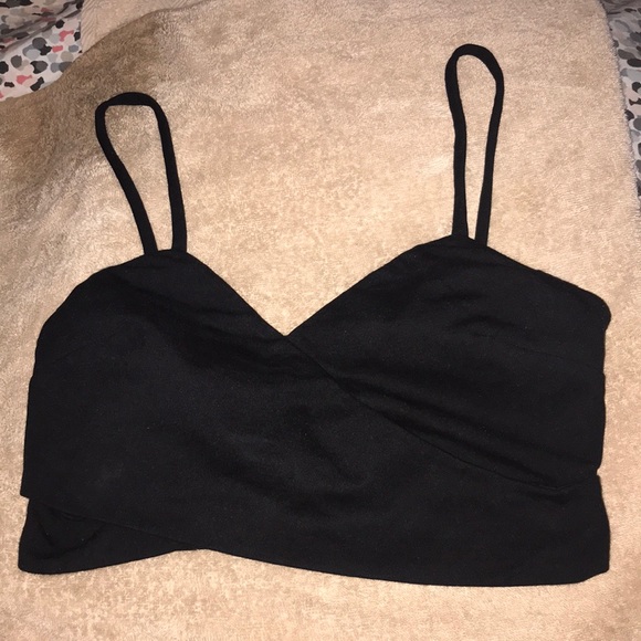 Tops | Aritizia Crop Top Wrap Style With Thin Straps | Poshmark